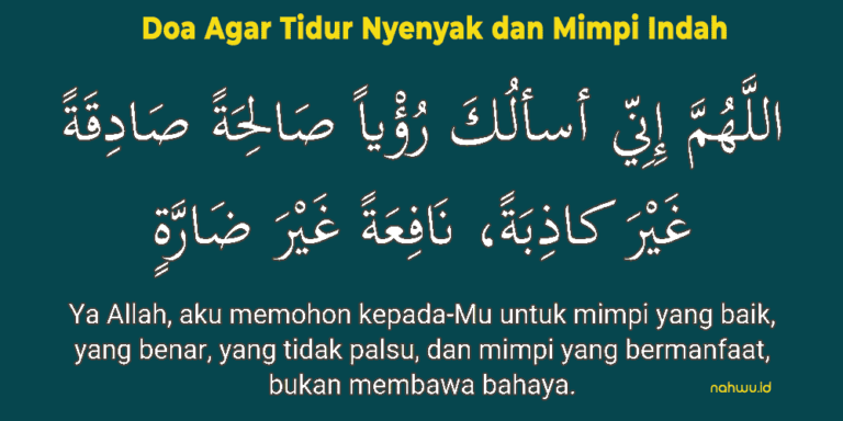 Cara dan Doa Agar Tidur Nyenyak dan Mimpi Indah